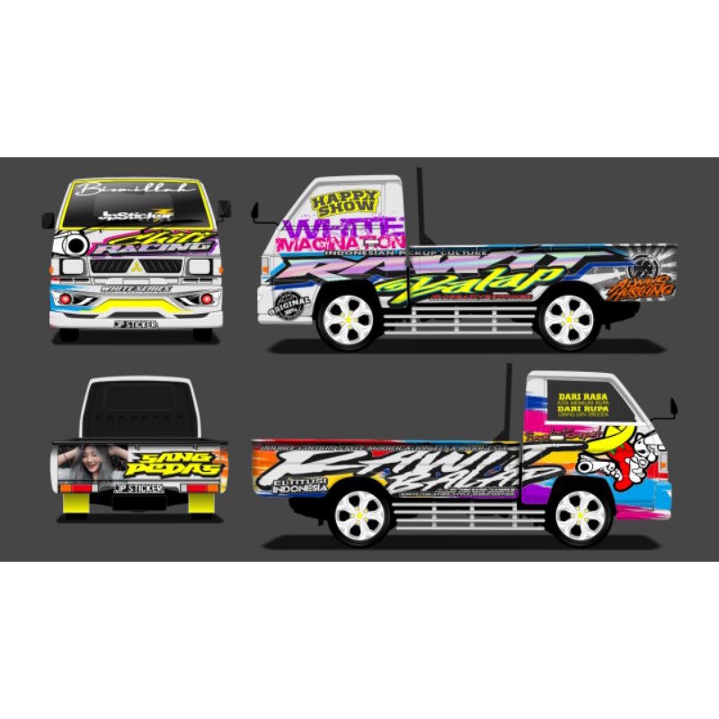 Jual NEW KONSEP DESIGN DECAL PICKUP L300 ,GRANMAX,T120,TRAGA | Shopee ...