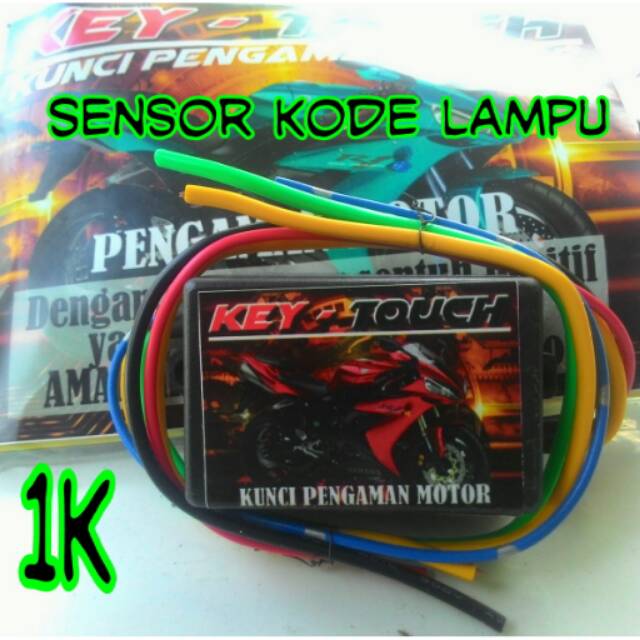Jual Alarm motor kunci rahasia motor kunci ganda key touch sensor kode ...