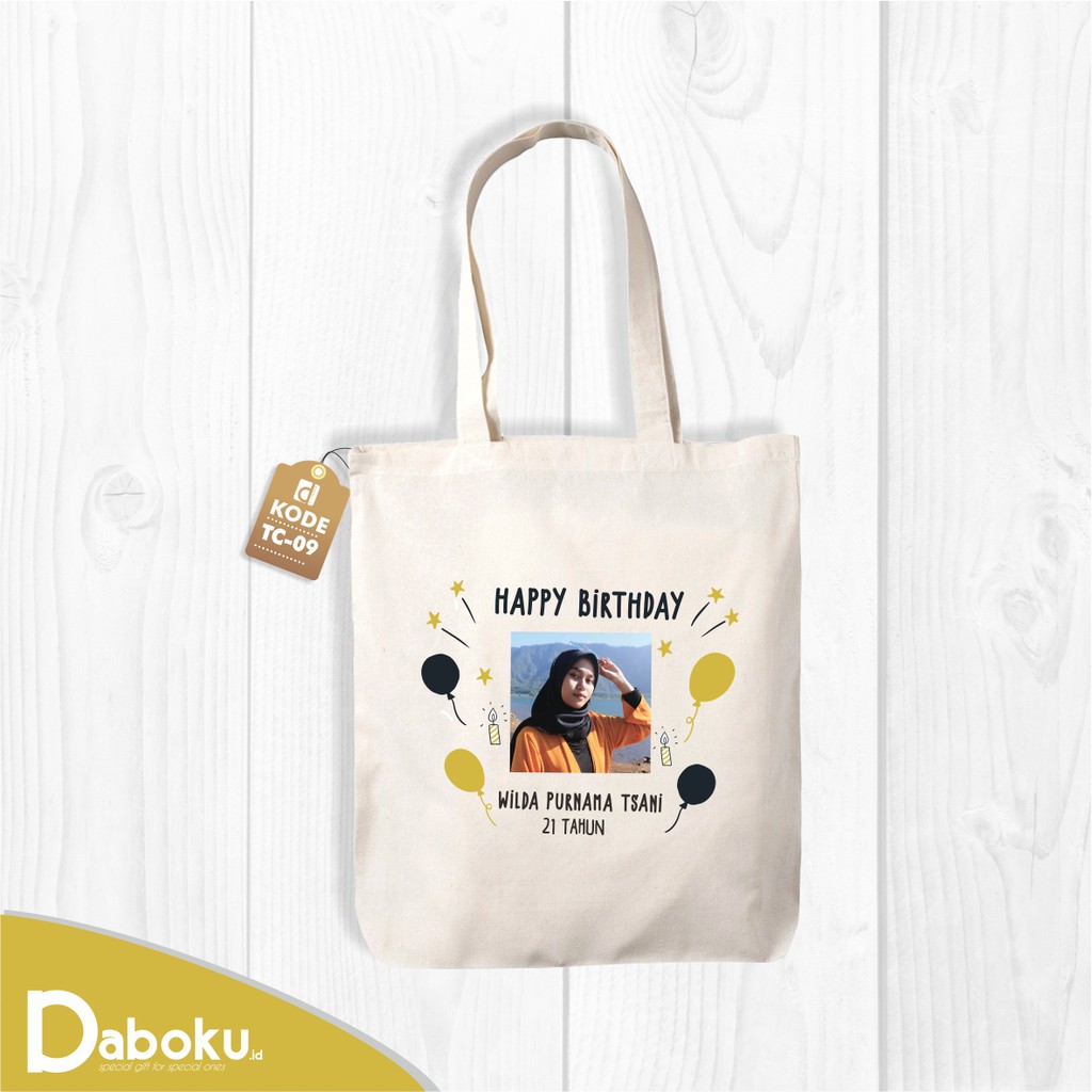Jual DABOKU - TOTE BAG CUSTOM KADO HADIAH GIFT BUKET WISUDA TOTEBAG ...