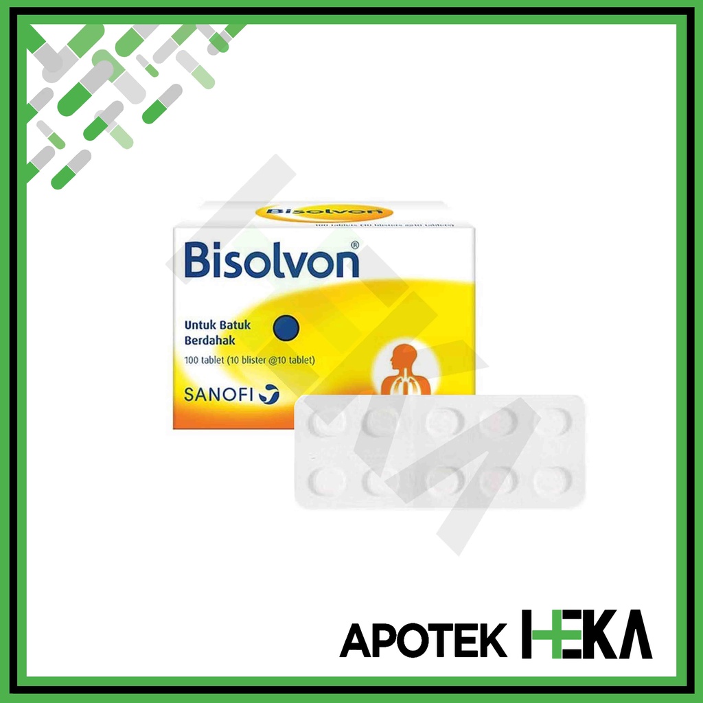 Jual Bisolvon Tablet 8 mg Box isi 10x10 Tablet - Obat Batuk Berdahak ...