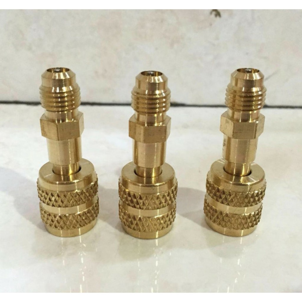 Jual Adapter nepel Sambungan freon R410 R32 / Nepel selang freon r32 ...