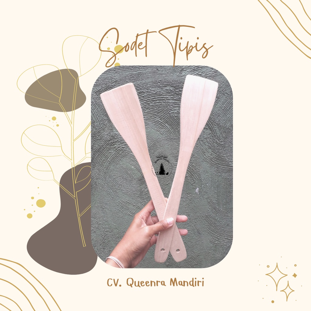 Jual ORIGINAL Sodet Kayu Pinus Kayu Tipis Halus Spatula Kayu Tipis ...