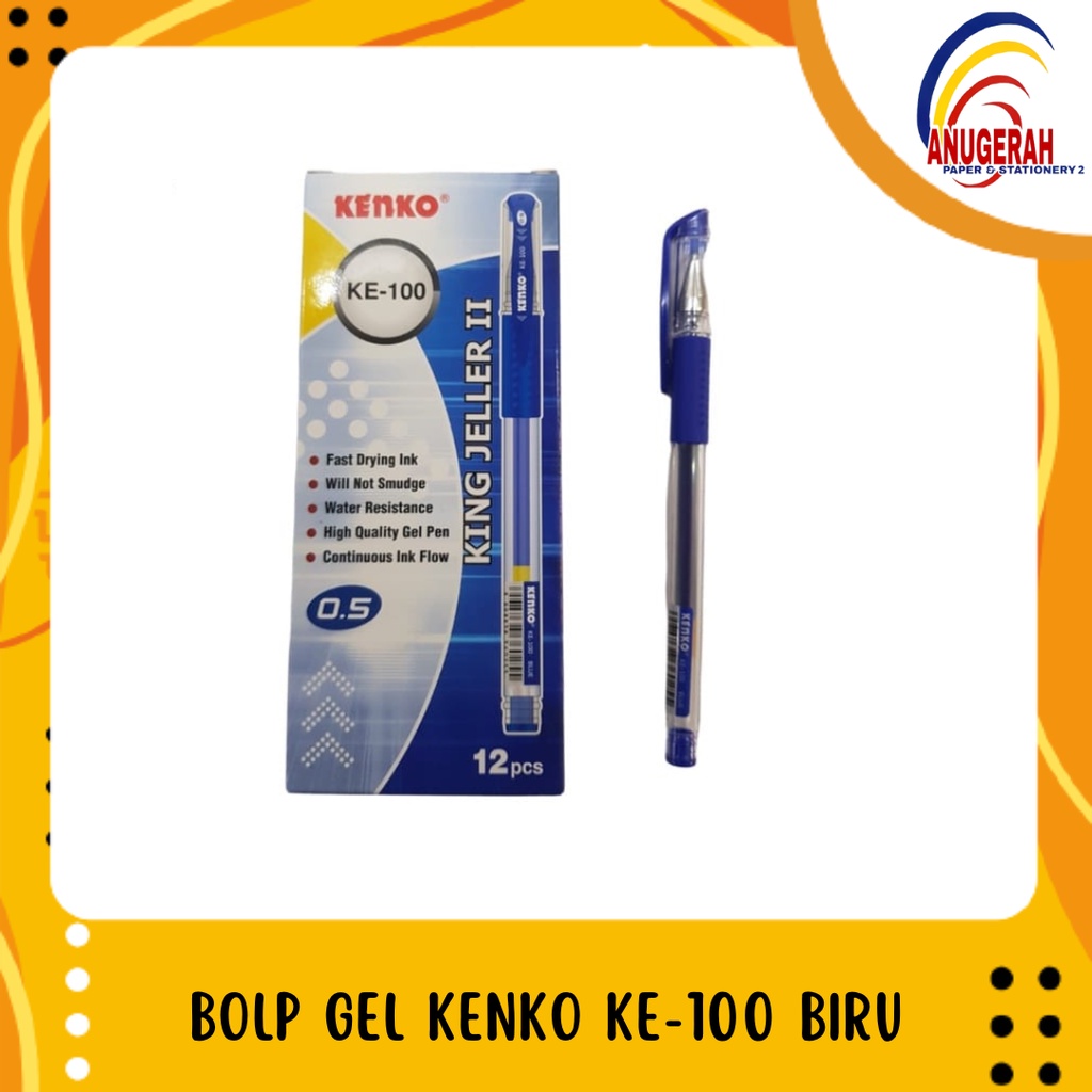 Jual BOLP GEL KENKO KE-100 BIRU (PCS) | Shopee Indonesia