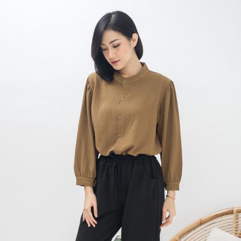 Jual Blouse crinkle Premium termurah / Kemeja wanita Formal /blouse ...