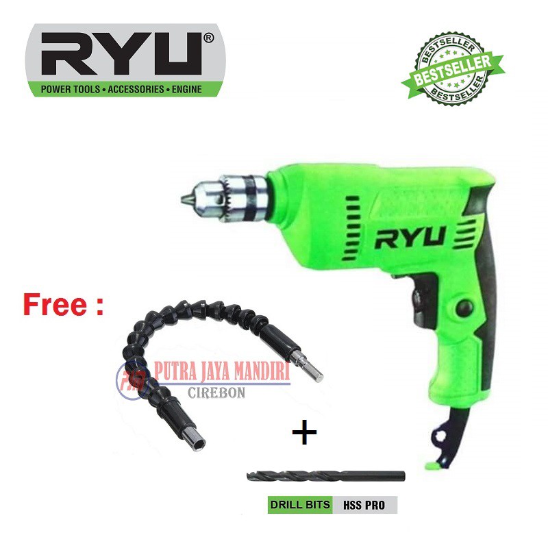 Jual Tekiro Ryu Bor Tangan Bolak Balik 10 Mm Free Fleksible Bor + Mata ...