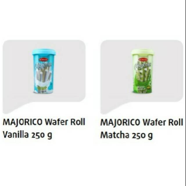 Jual Majorico wafer roll vanila dan matcha | Shopee Indonesia