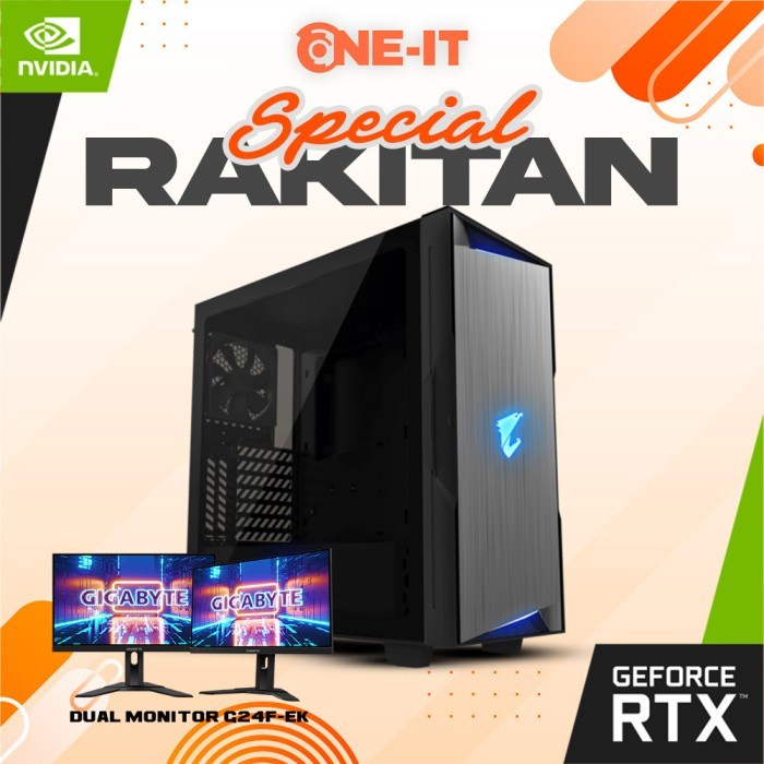 Jual PC RAKITAN GeForce RTX 3070 Ti | 7 5700X | RAM 16GB | DUAL MONITOR ...
