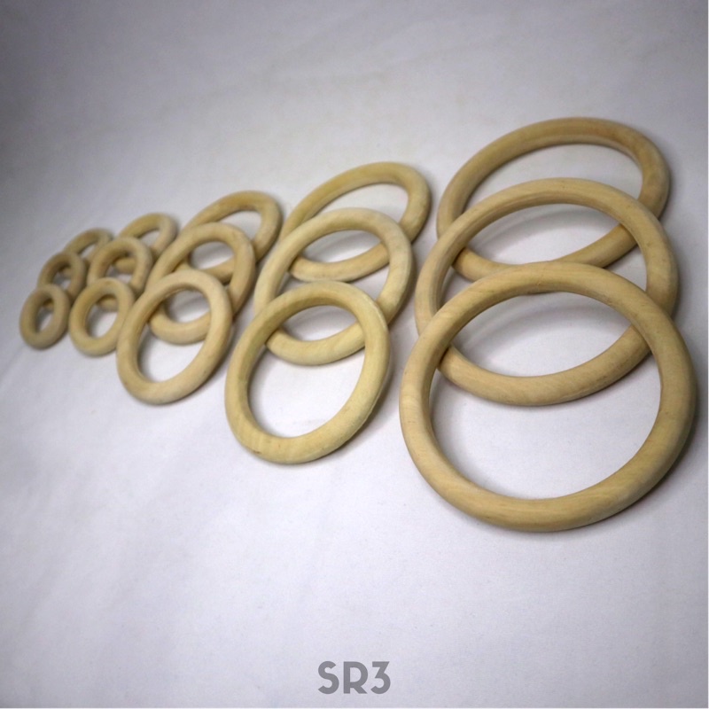 Jual Ring Kayu Natural 4 Ukuran tanpa sambungan | Wooden Ring | Ring ...