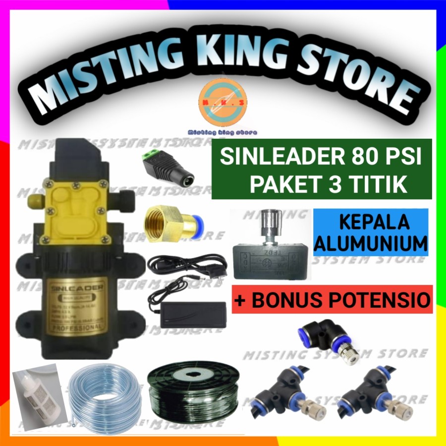Jual PAKET MISTING 3 TITIK PALUDARIUM MINI ALAT SIRAM MIST NOZZLE ...