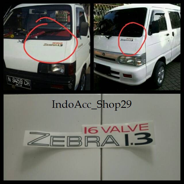 Jual Striping Sticker Stiker Tulisan 16 VALVE ZEBRA 1.3 Bodytech ...