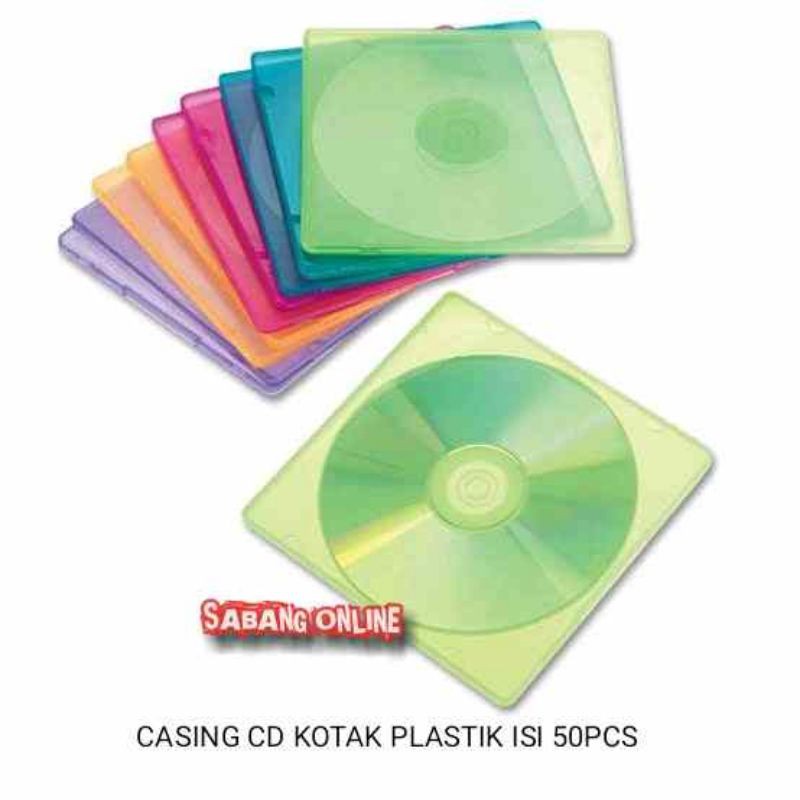 Jual CASING CD/DVD KOTAK PLASTIK 50PCS / CD CASE PLASTIK / CASING CD/DVD | Shopee Indonesia