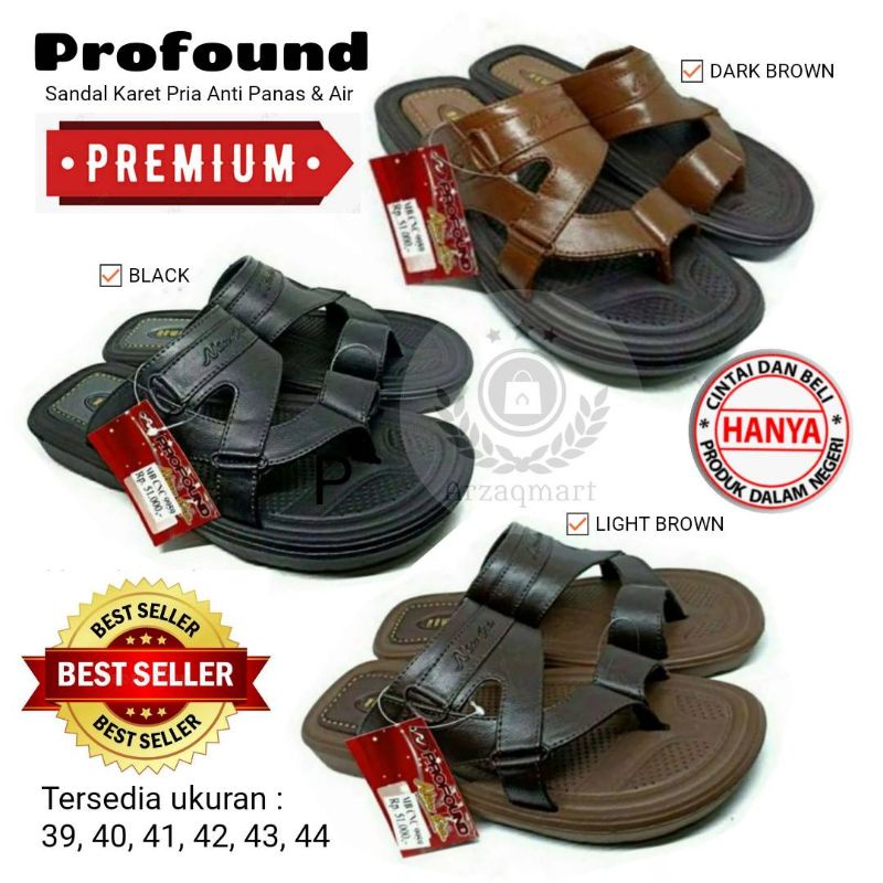 Jual SANDAL KARET PRIA "PROFOUND NE" ANTI PANAS DAN AIR | Shopee Indonesia