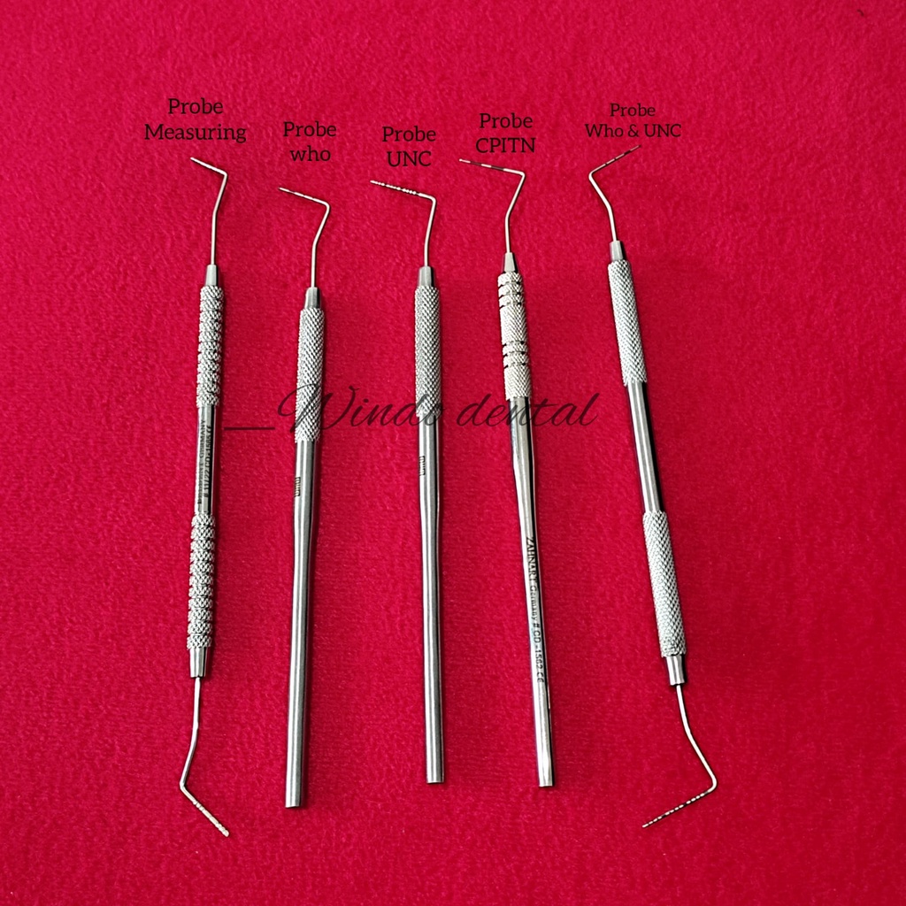 Jual DENTAL PERIODONTAL PROBES WHO CPITN WILIAM MEASURING PROBE ...
