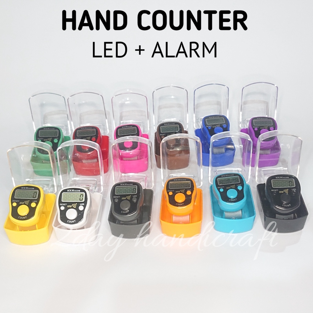 Jual Hand Counter Digital ALARM+LED - Tasbih Digital ada ALARM+LED Box ...