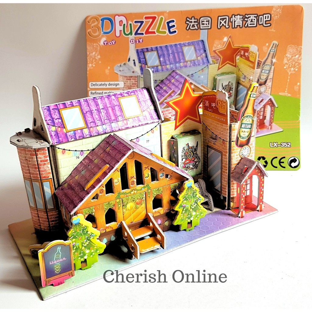 Jual Puzzle 3 Dimensi 24 HOURS CAFE | 3D Puzzle | Kado Ultah | Hadiah ...