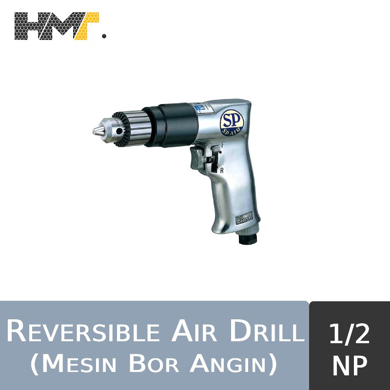 Jual Mesin Bor Angin 1/2" / Air Drill Reversible Type 1/2 NP | Shopee ...