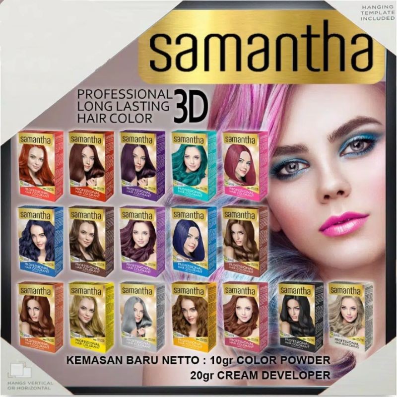 Jual SAMANTHA SEMIR RAMBUT 10 GR COLOUR POWDER 20 GR CREAM DEVELOPER ...