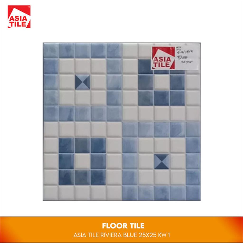 Jual Asia Tile Riviera Blue 25X25 KW1 - Keramik Lantai | Shopee Indonesia
