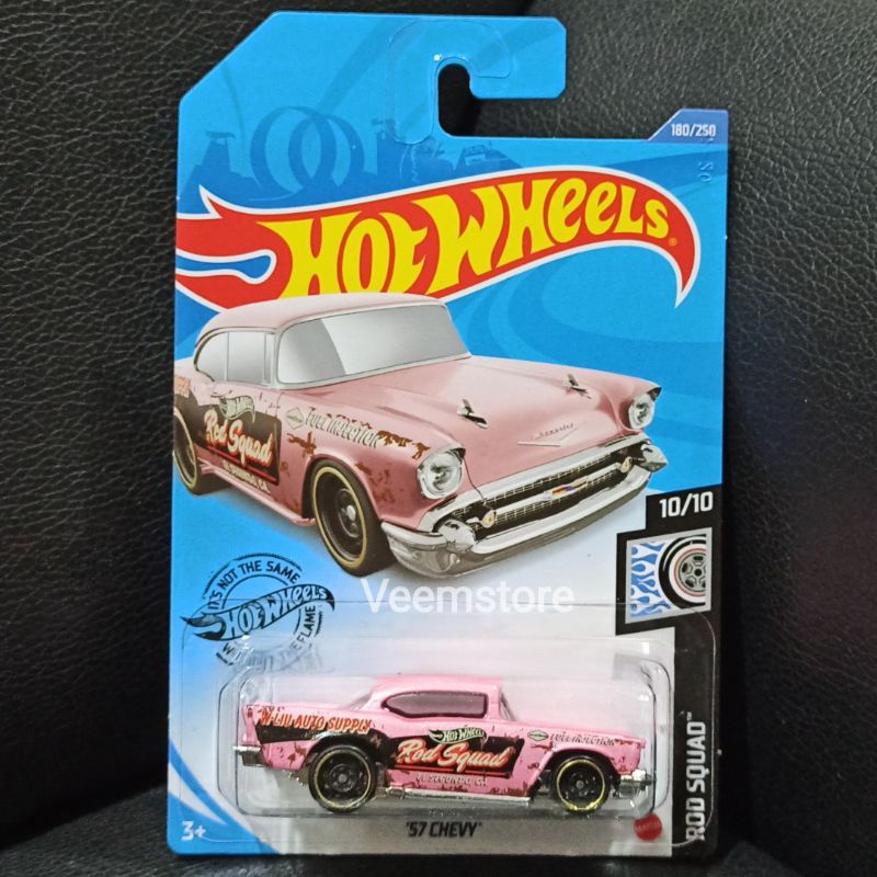 Jual Hotwheels 1:64 Chevy Pink Rod Squard 1957 [Original Mattel] SNI ...