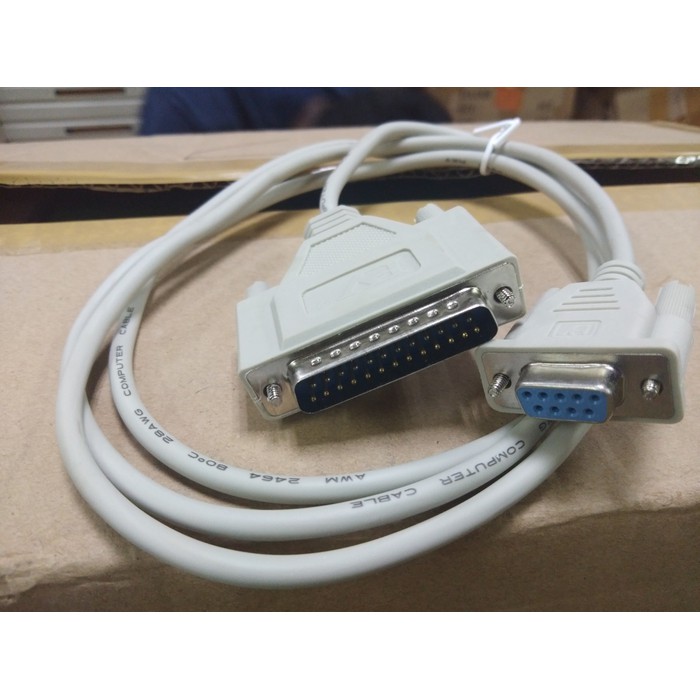 Jual DIJAMIN TERBAIK !! Kabel Serial DB9 Female to DB25 Male/Kabel ...