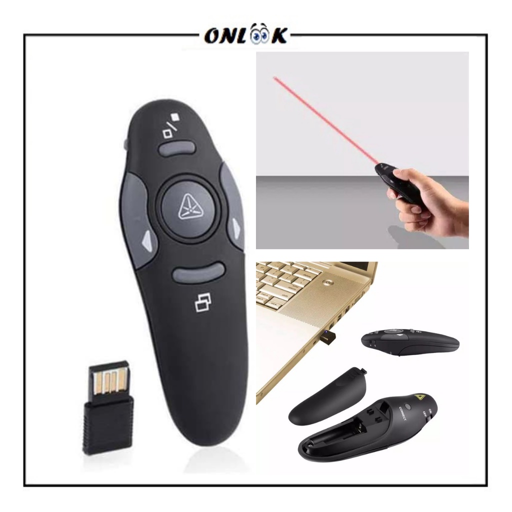 Jual Laser Pointer Wireless 805 Red Laser Presenter Remote Control ...