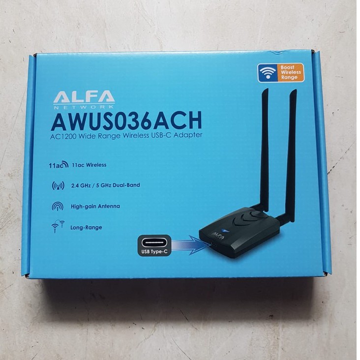Jual ALFA AWUS036ACH WIDE RANGE AC1200 Type-C USB | Shopee Indonesia