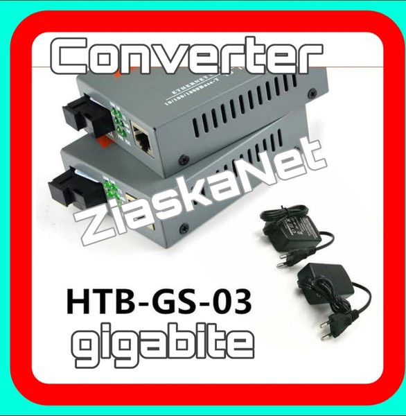 Jual Media Converter htb-GS-03 A+B Gigabit Fiber Optic optik 1000Mbps ...