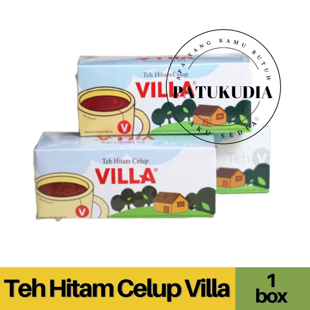 Jual Teh Hitam Celup Villa 1 box isi 25 kantong | Shopee Indonesia