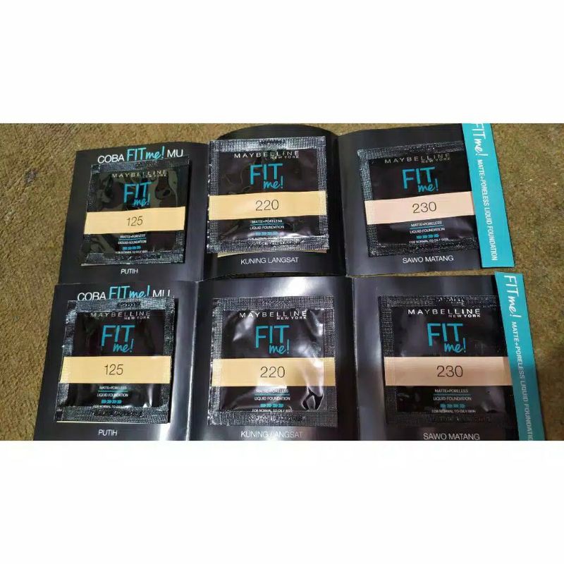 Jual maybelline fit me sachet 1.5ml | Shopee Indonesia