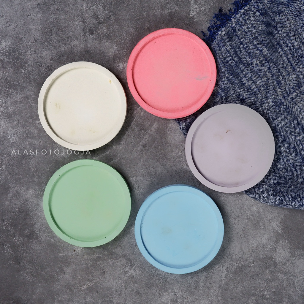 Jual Coaster Cement Pastel Tatakan Gelas Aesthetic Properti Foto ...