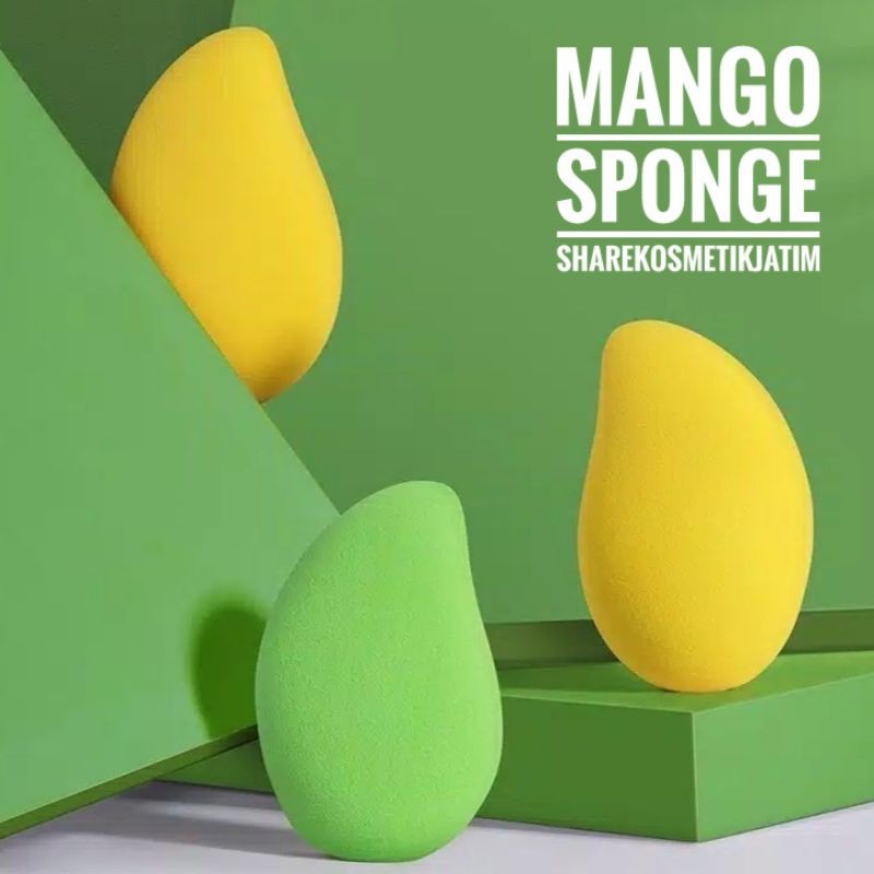 Jual (5 Pcs) Spon Mangga Muda | Mango Make Up Sponge | Beauty Blender ...