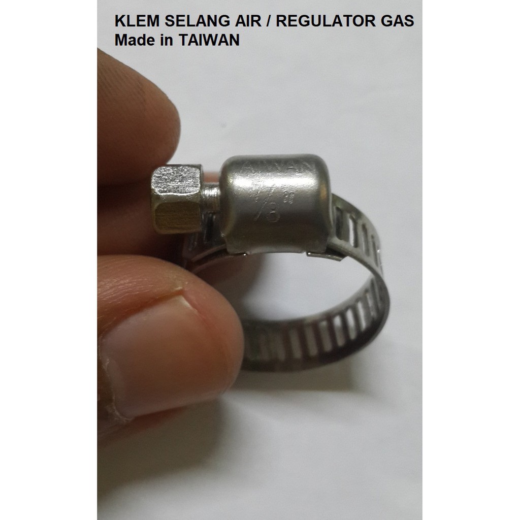 Jual KLEM Selang Kran Air / Regulator Gas STAINLESS HOSE CLAMP 7/8 inch ...