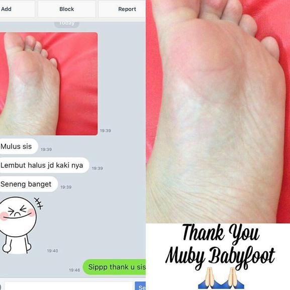 Jual Miliki MUBY foot mask/Hanaka Peeling skin foot Tumit pecah-pecah ...