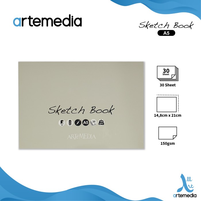 Jual Artemedia A5 Drawing Paper Pad Kertas Gambar | Shopee Indonesia