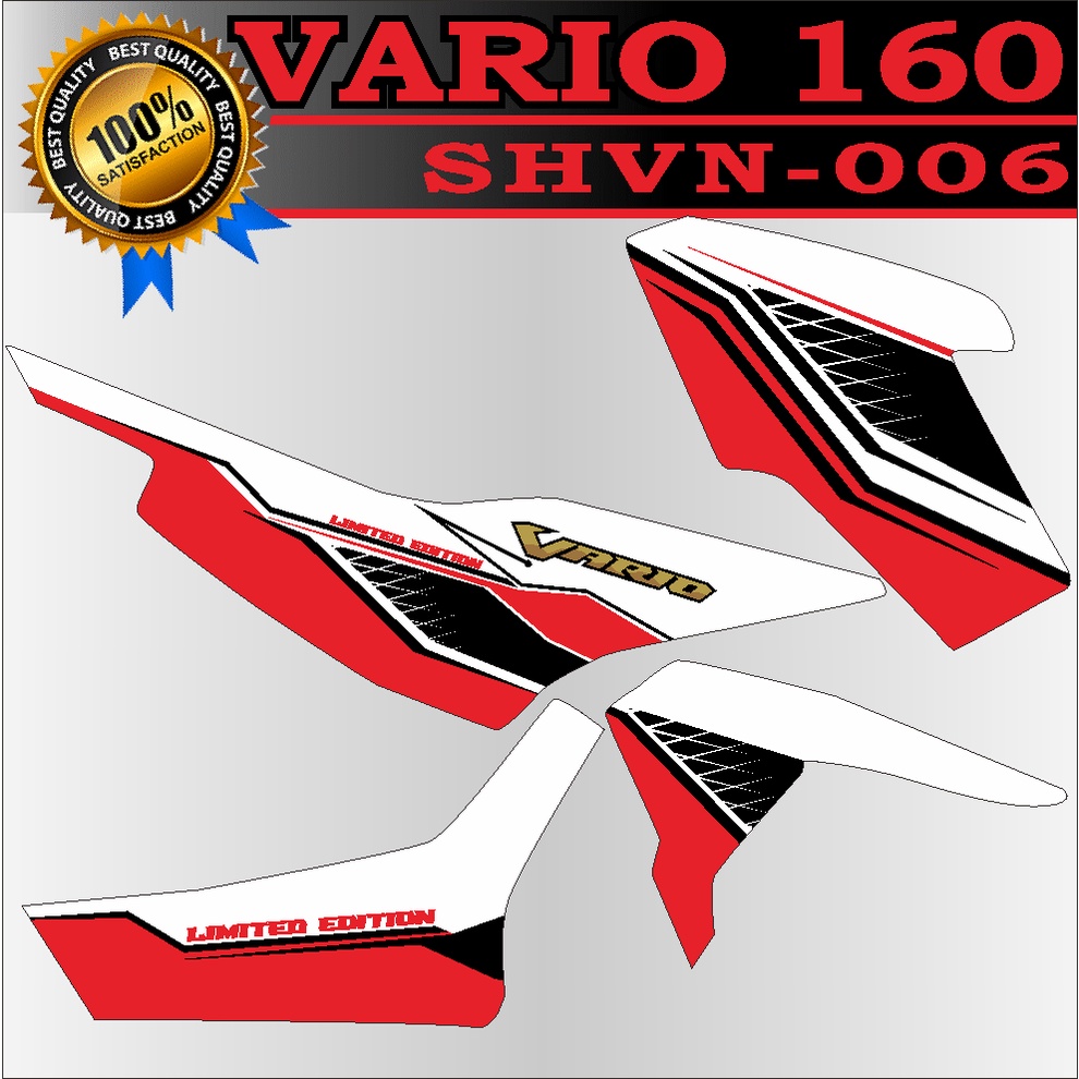Jual Sticker Honda Vario 160 Racing, Stripping Variasi Honda Vario 160 ...