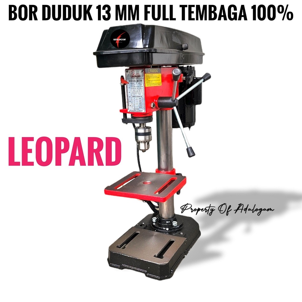 Jual LEOPARD Mesin Bor Duduk 13 MM - Bench Drill 13MM Motor Full ...