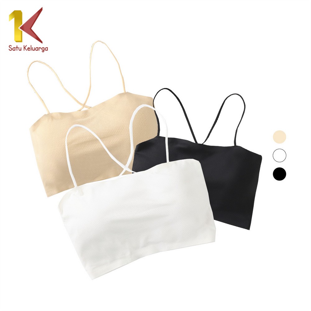 Jual 1K Surabaya Bra Crop Seamless Tali Silang P244 Pakaian Dalam Korean Fashion BH Wanita Tanpa ...