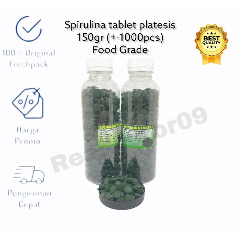 Jual Spirulina Tablet Food Grade / Spirulina Platensis Tablet 150 gr ...