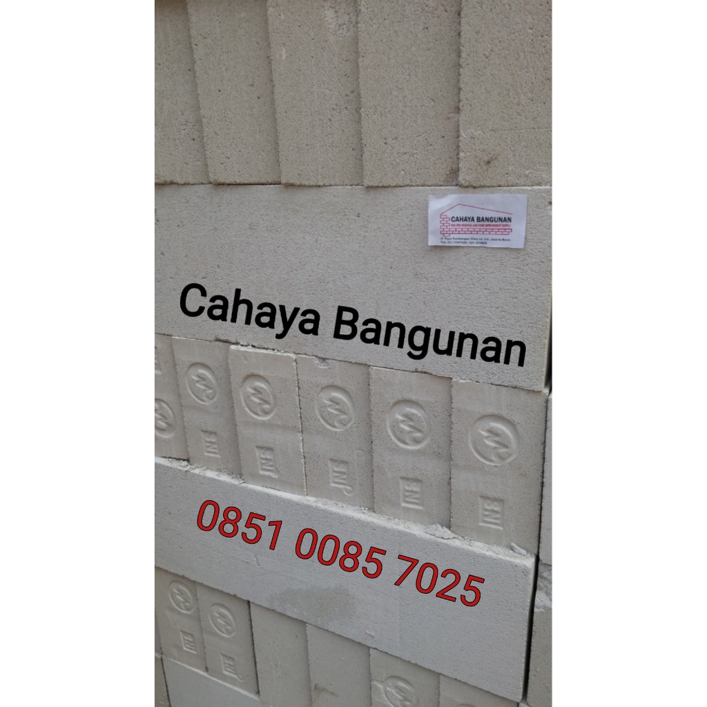 Jual Promo!! Bata Ringan AAC SNI Hebel Habel 7.5cm 10cm 1DO Bata Putih 7.5 / 10 Cm Berkualitas ...