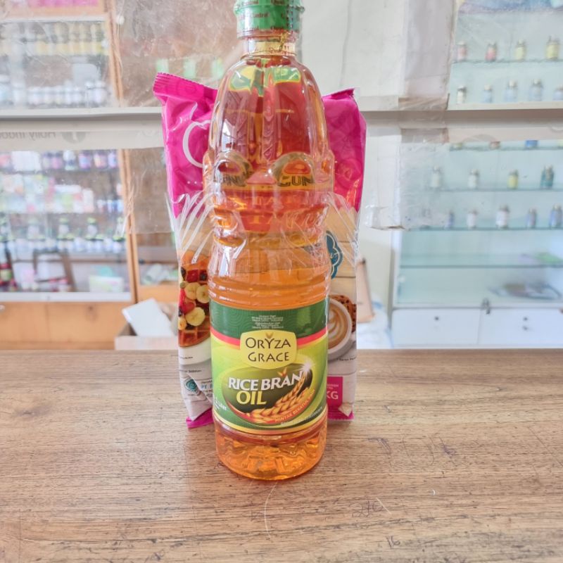 Jual Oryza Grace Rice Bran Oil 1 liter Minyak Goreng Bekatul Padi FREE GULA PASIR 1 KG | Shopee ...