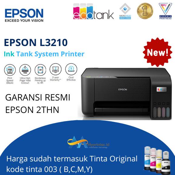 Jual Epson EcoTank L3210 A4 All-in-One Ink Tank Printer | Shopee Indonesia