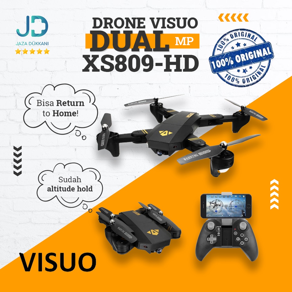 Jual Drone Foldable Visuo XS809 H-W-HD Premium - 2mp Camera with ...