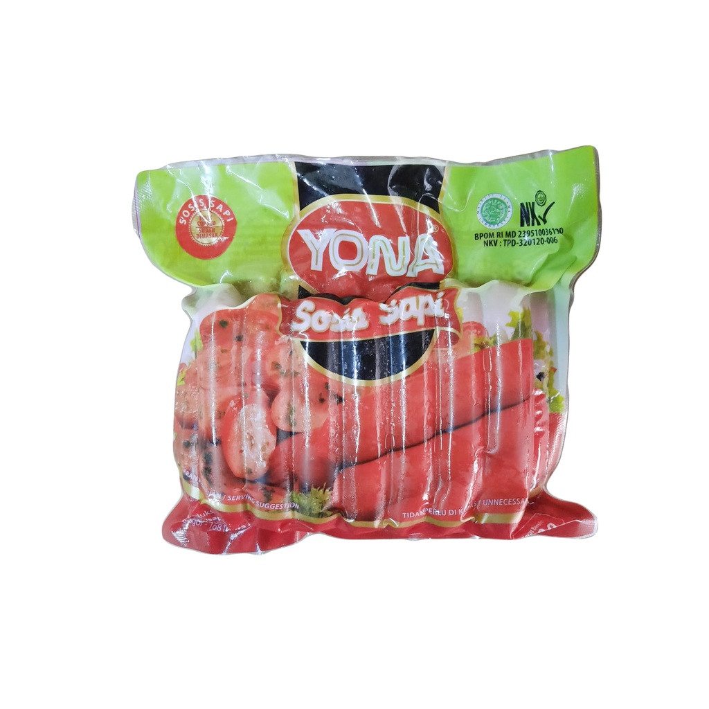 Jual Yona Sosis Sapi 450 gr isi 15 | Yona Beef Sausage 450gr | Shopee ...