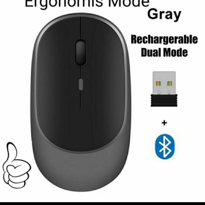 Jual Mouse Dual Mode Bluetooth Baterai Rechargeable Like Xiaomi ...