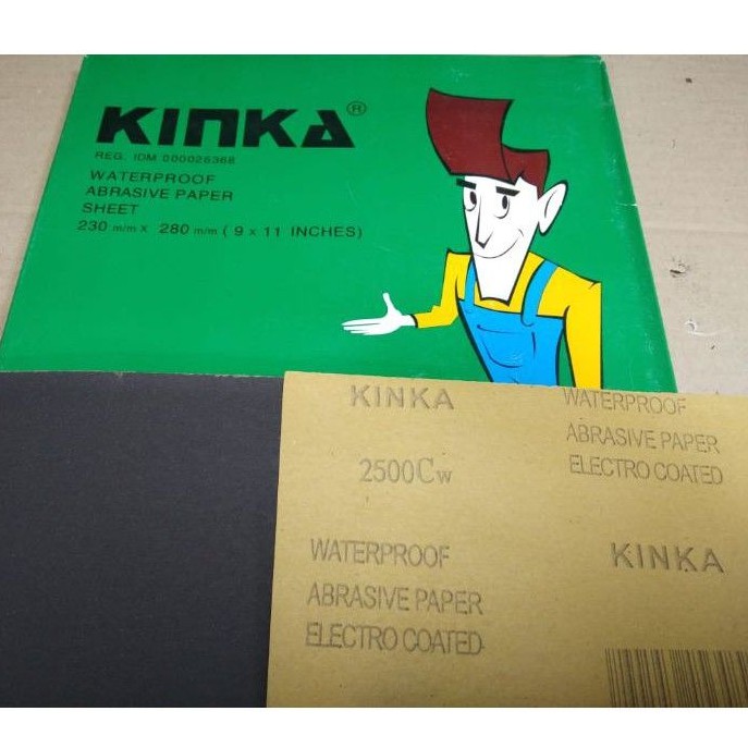 Jual AMPLAS KERTAS 2500 KINKA/ AMPLAS WATERPROOF/ AMPLAS KAYU TEMBOK ...
