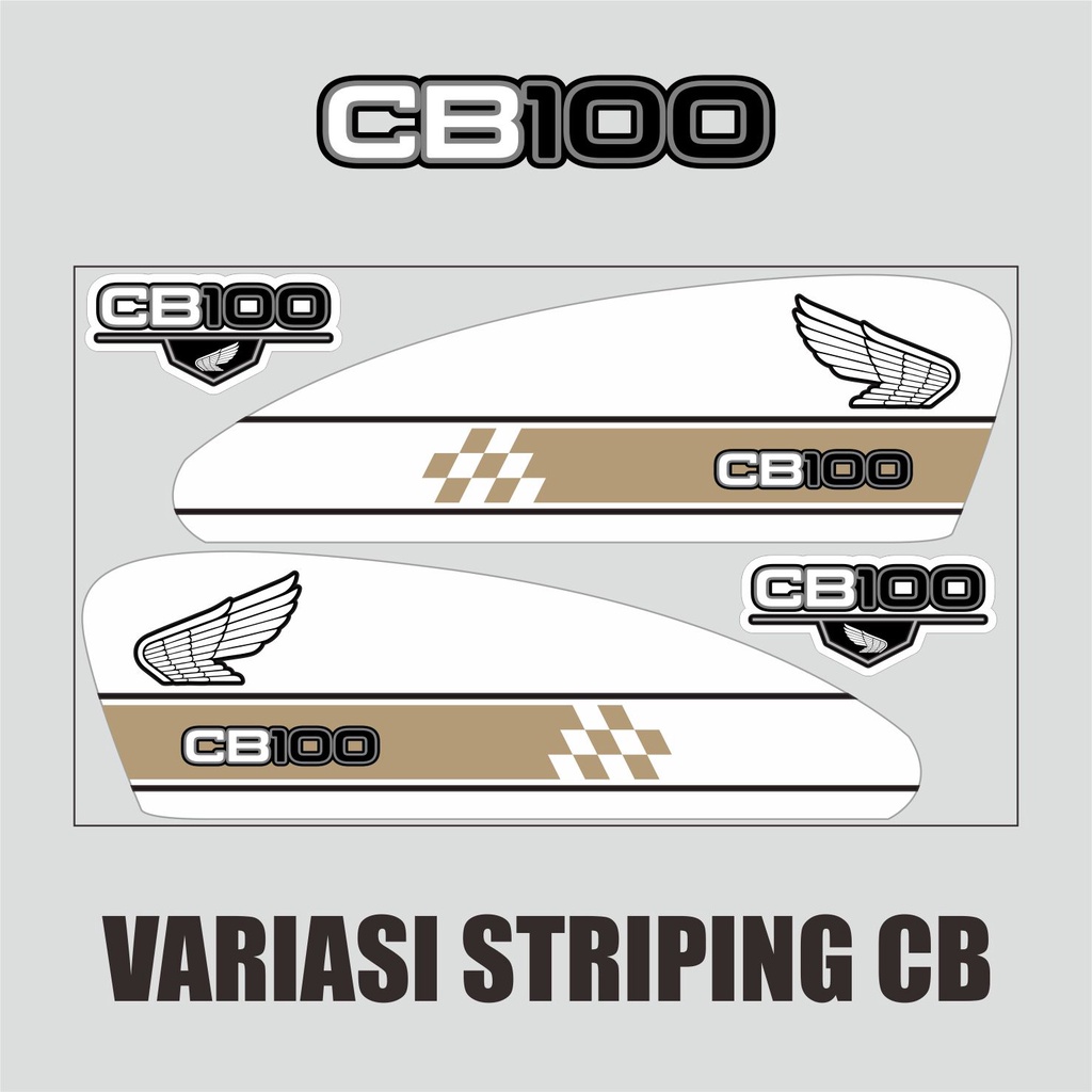 Jual STRIPING MOTOR CB 100 / HONDA CB 100 NEW DESIGN 2022 01 06 ...