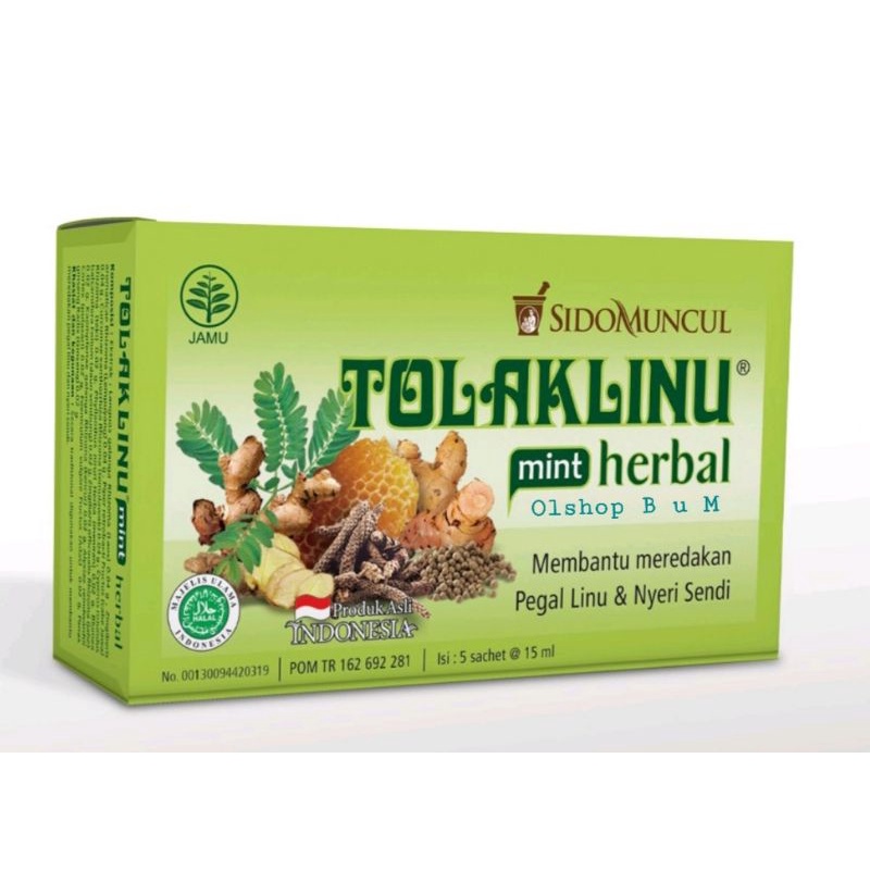 Jual Tolak Linu herbal isi 5 sachet @ 15 ml Sido Muncul | Shopee Indonesia