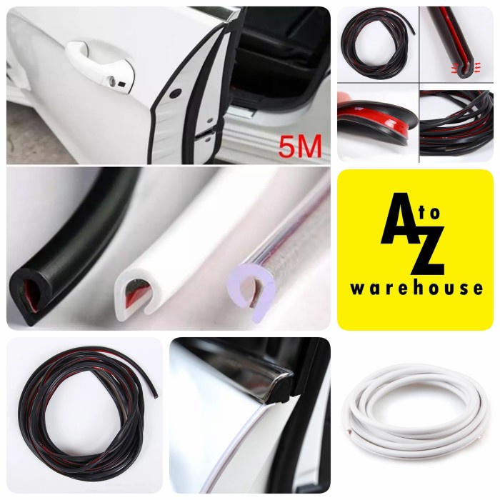 Jual MOBIL-GUARD-BUMPER- LIS KARET PINTU MOBIL 5M LIST PINTU MOBIL ...