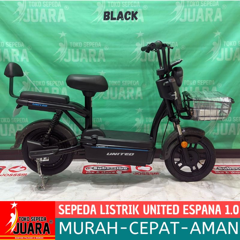 Jual SEPEDA LISTRIK UNITED ESPANA 1.0 ELECTRIC BIKE 14 INCH | Shopee ...