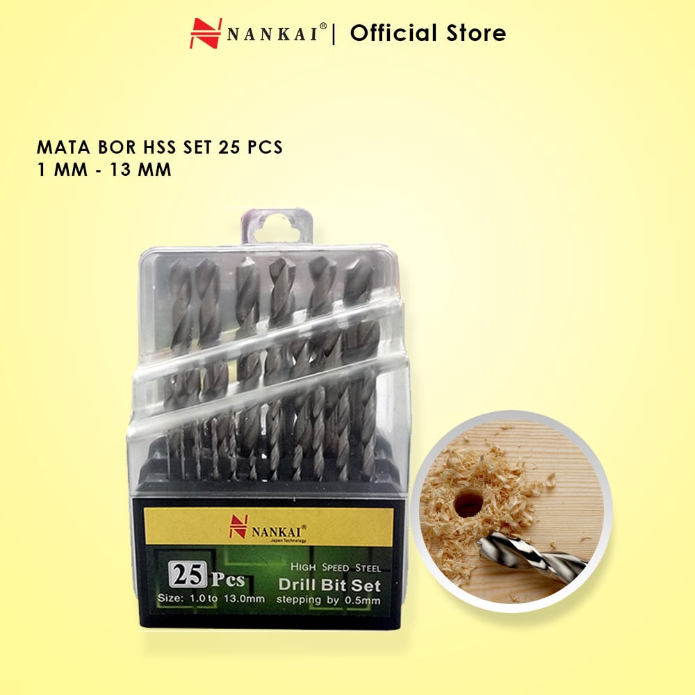 Jual Mata Bor Besi Hss 25 Pc Set Nankai | Shopee Indonesia